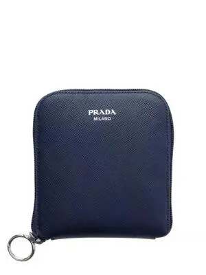 Prada Saffiano Leather Pendant With Re-nylon Tote Bag