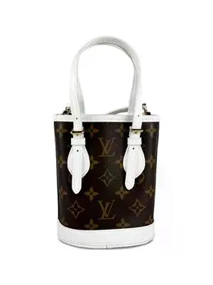 LOUIS VUITTON 2021-2026 Match Monogram Nano Bucket Satchel
