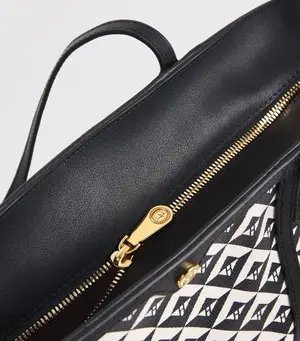 Harrods Coated Canvas Geometric Tote Bag