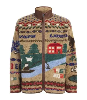 Polo Ralph Lauren Pile Fleece Scenic Jacket - Brown