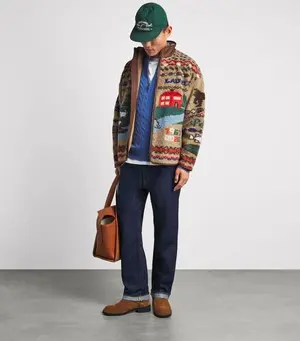 Polo Ralph Lauren Pile Fleece Scenic Jacket - Brown