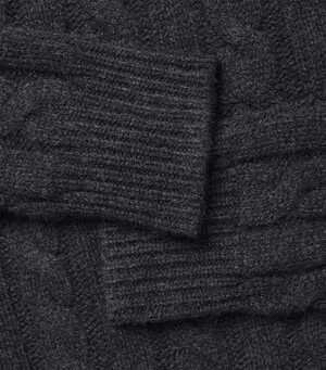 POLO RALPH LAUREN Wool-cashmere Cable-knit Rollneck Sweater