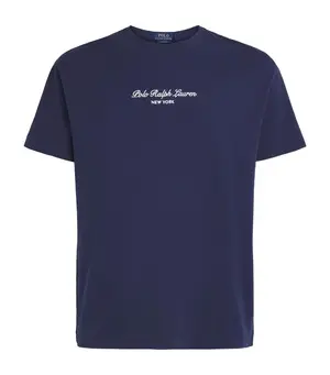 Polo Ralph Lauren Cotton Embroidered Logo T-shirt - Navy