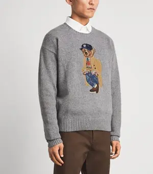 POLO RALPH LAUREN Wool-cashmere Polo Bear Sweater