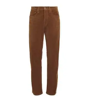 Polo Ralph Lauren Stretch-cotton Corduroy Hampton Straight Trousers - Brown