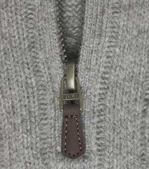 POLO RALPH LAUREN Wool-cashmere Quarter-zip Sweater