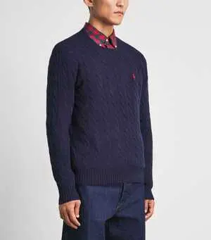 POLO RALPH LAUREN Wool-cashmere Cable-knit Sweater