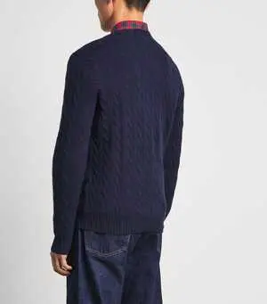 POLO RALPH LAUREN Wool-cashmere Cable-knit Sweater