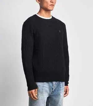 POLO RALPH LAUREN Wool-cashmere Cable-knit Sweater