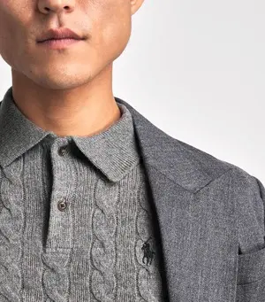 POLO RALPH LAUREN Wool-cashmere Polo Pony Sweater