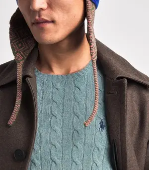 POLO RALPH LAUREN Wool-cashmere Cable-knit Sweater