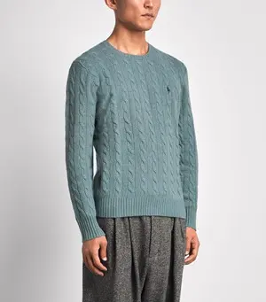 POLO RALPH LAUREN Wool-cashmere Cable-knit Sweater