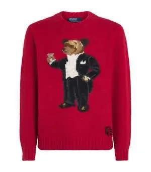 Polo Ralph Lauren Wool Martini Bear Sweater