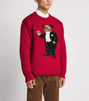 Polo Ralph Lauren Wool Martini Bear Sweater