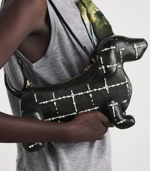 Thom Browne Baby Leather Hector Shoulder Bag