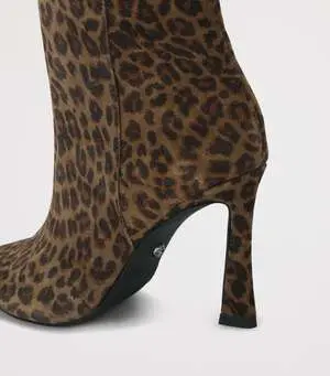 Kurt Geiger Suede Leopard Print Annabel Ankle Boots