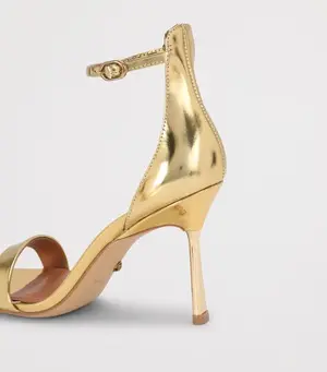 Kurt Geiger Metallic Leather Bank Sandals