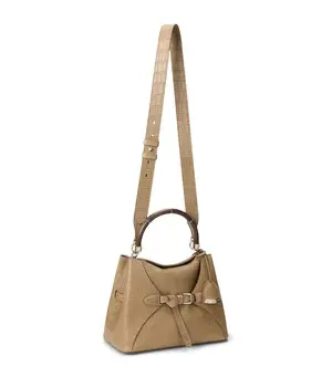 Ralph Lauren Alligator Leather The Top-handle Bag - Brown