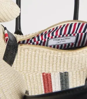 THOM BROWNE Raffia Hector Bag