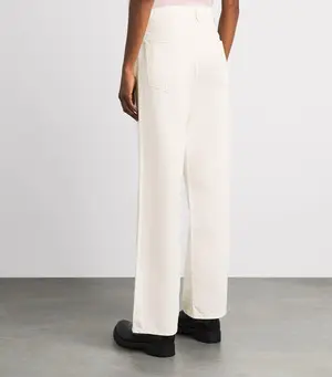 Rag & Bone Low-rise Cam Straight Jeans - Ivory