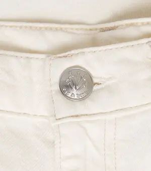 Rag & Bone Low-rise Cam Straight Jeans - Ivory
