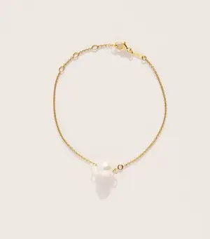 ROSA DE LA CRUZ Yellow Diamond And Pearl Bracelet - Gold