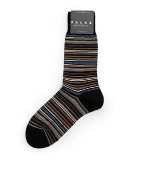 Falke Cotton-blend Microblock Stripe Socks