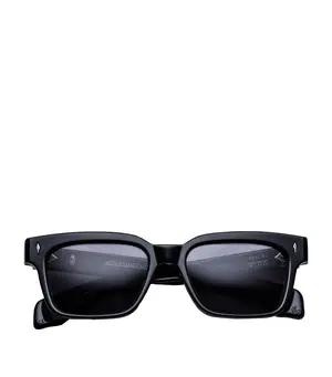 JACQUES MARIE MAGE Acetate Molino 55 Sunglasses - Black