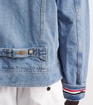 Thom Browne Selvedge Denim Backstrap Utility Jacket