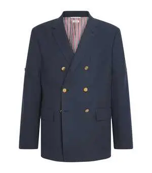 Thom Browne Linen-cotton University Blazer