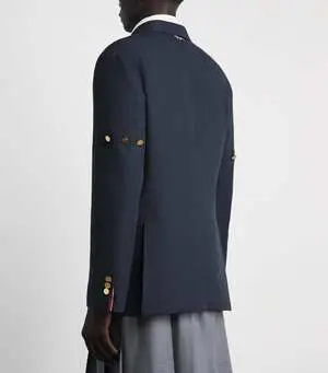 Thom Browne Linen-cotton University Blazer