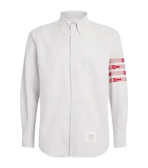 Thom Browne 4-bar Stripe Shirt - Grey