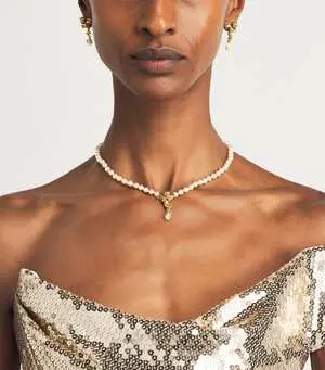 VIVIENNE WESTWOOD Faux Pearl Putti Choker