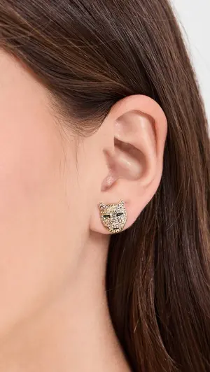 Clare V. Whiskers Stud Earrings