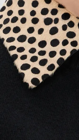 RÓHE Cheetah Collar Cardigan