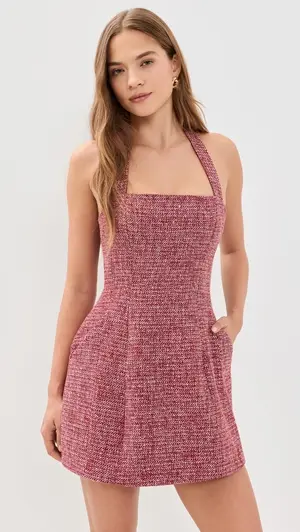 Bardot Nevelle Boucle Halter Dress