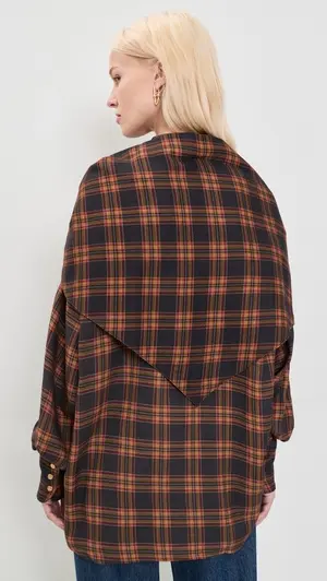 ESSENTIEL ANTWERP Kiss Oversized Shirt With Scarf