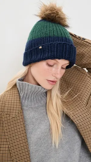 Lele Sadoughi Colorblock Beanie