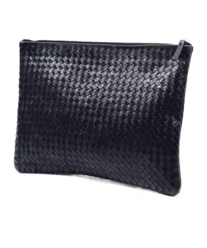 Dragon Diffusion Woven Leather Clutch Bag