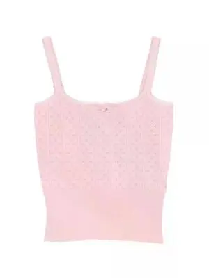 JW Anderson Pointelle Bow-detail Tank Top
