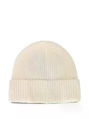 MC2 SAINT BARTH Ribbed-knit Beanie Hat - Neutrals
