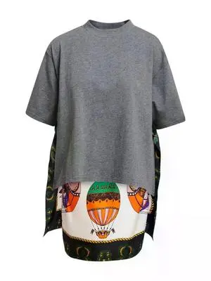 Essentiel Antwerp Graphic-print Panelled T-shirt