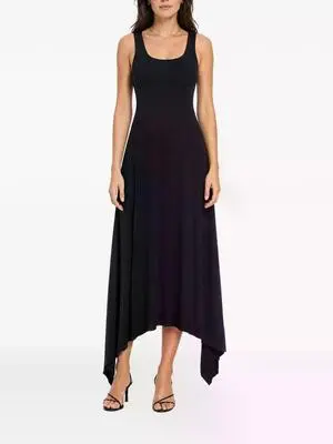 HAMZA Valencia Asymmetric Midi Dress