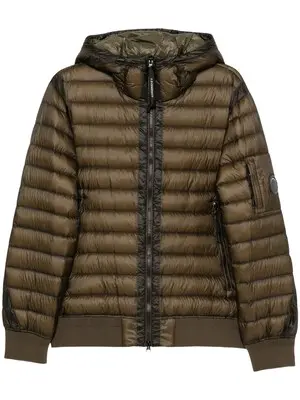 C.P. COMPANY Quilted Hooded Jacket - Green