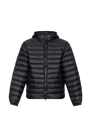 C.P. COMPANY Hooded Quilted Down Jacket - Grey