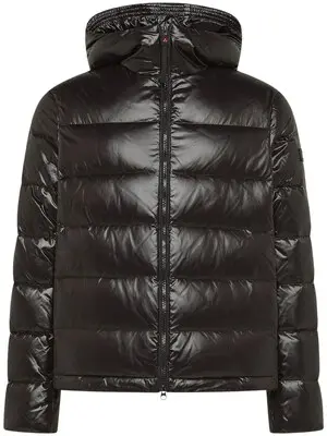PEUTEREY Nylon Hooded Down Jacket - Black