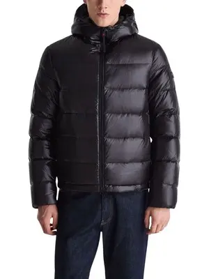 PEUTEREY Nylon Hooded Down Jacket