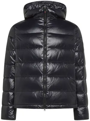 PEUTEREY Logo Patch Zip-up Down Jacket - Blue