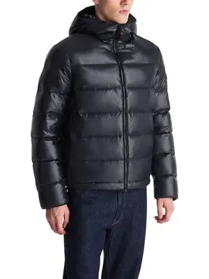 PEUTEREY Logo Patch Zip-up Down Jacket