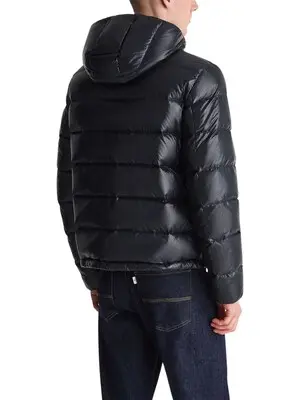 PEUTEREY Logo Patch Zip-up Down Jacket
